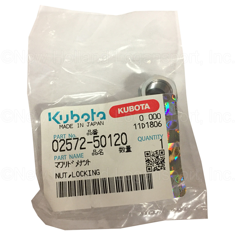Kubota Self Locking Nut Part # 02572-50120 - New Holland Rochester