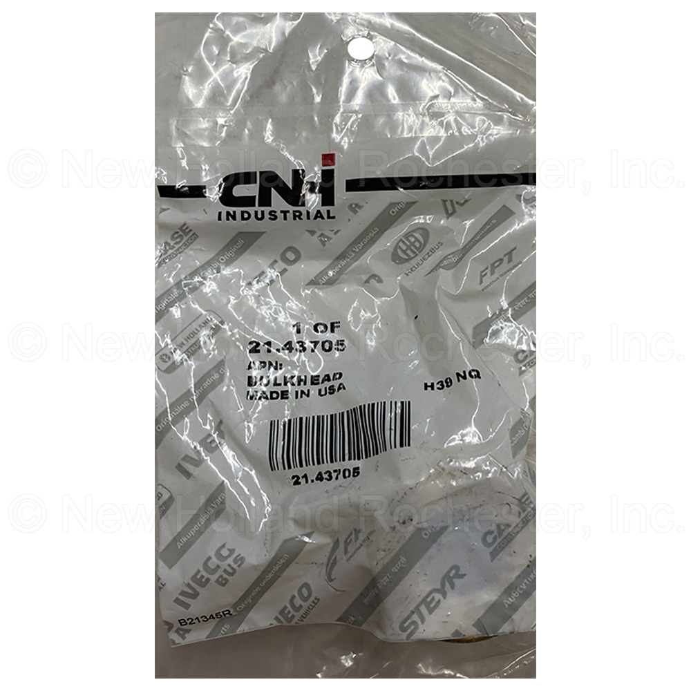 New Holland Bulkhead Part # 21.43705 - New Holland Rochester