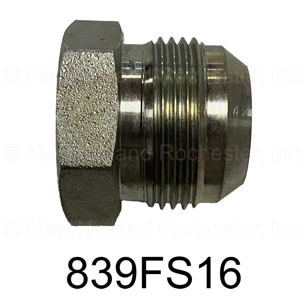 Burns 1-5/16"-12 JIC 37-Deg Male Plug Part # 839FS16 - New Holland ...