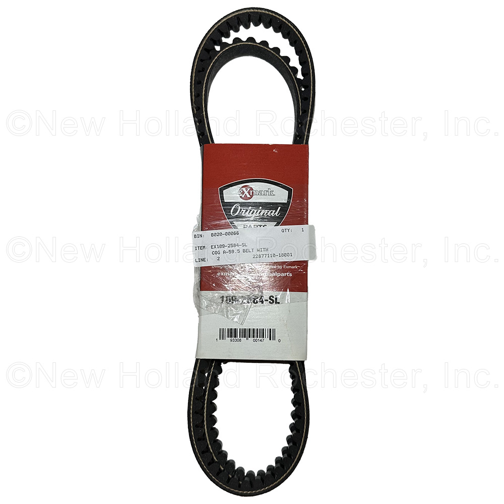 Exmark Cog Belt Part # 109-2584-SL - New Holland Rochester